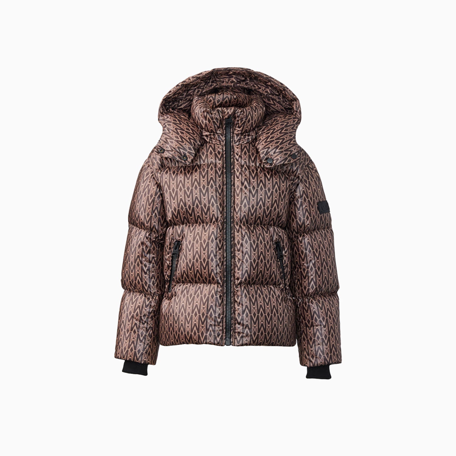 Mackage Kid's Jesse Lustrous Light Down Monogram Print Jacket