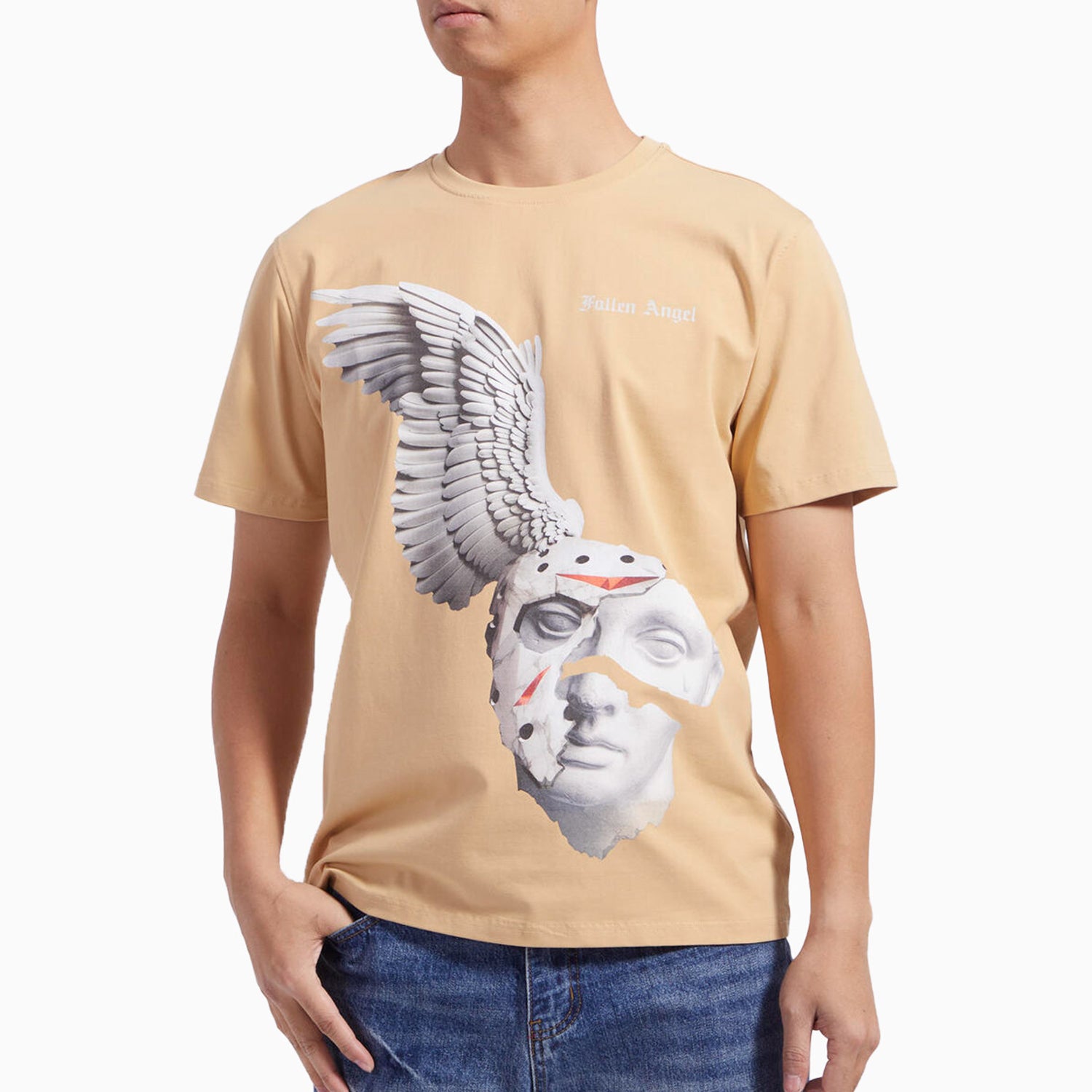 Roku Studio Men's Fallen Angel Tear Short Sleeve T Shirt