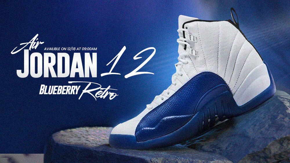 Air Jordan 12 Retro "Blueberry" - Men's & Kid's