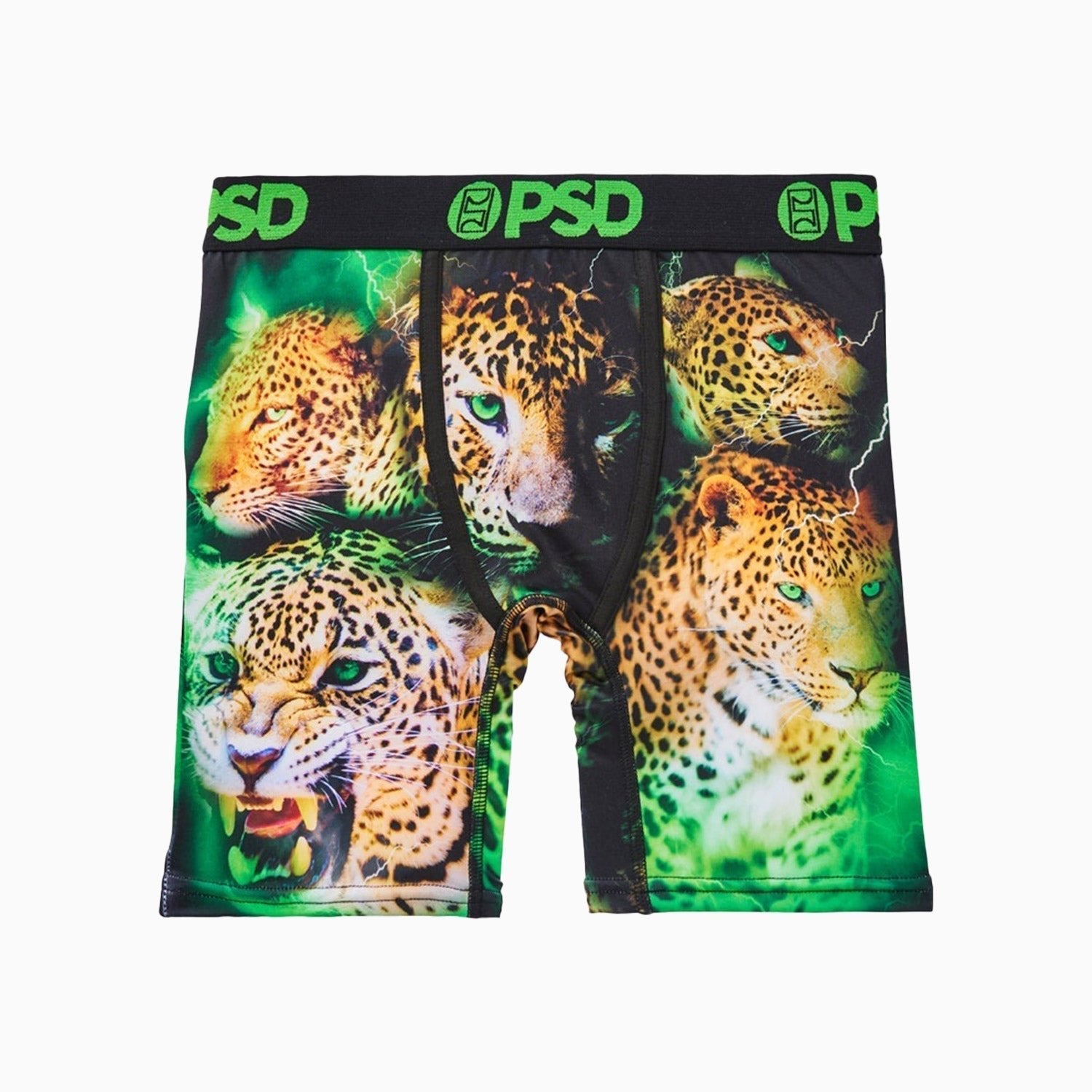 PSD Underwear Kid's Neon Cheetah Boxer Brief