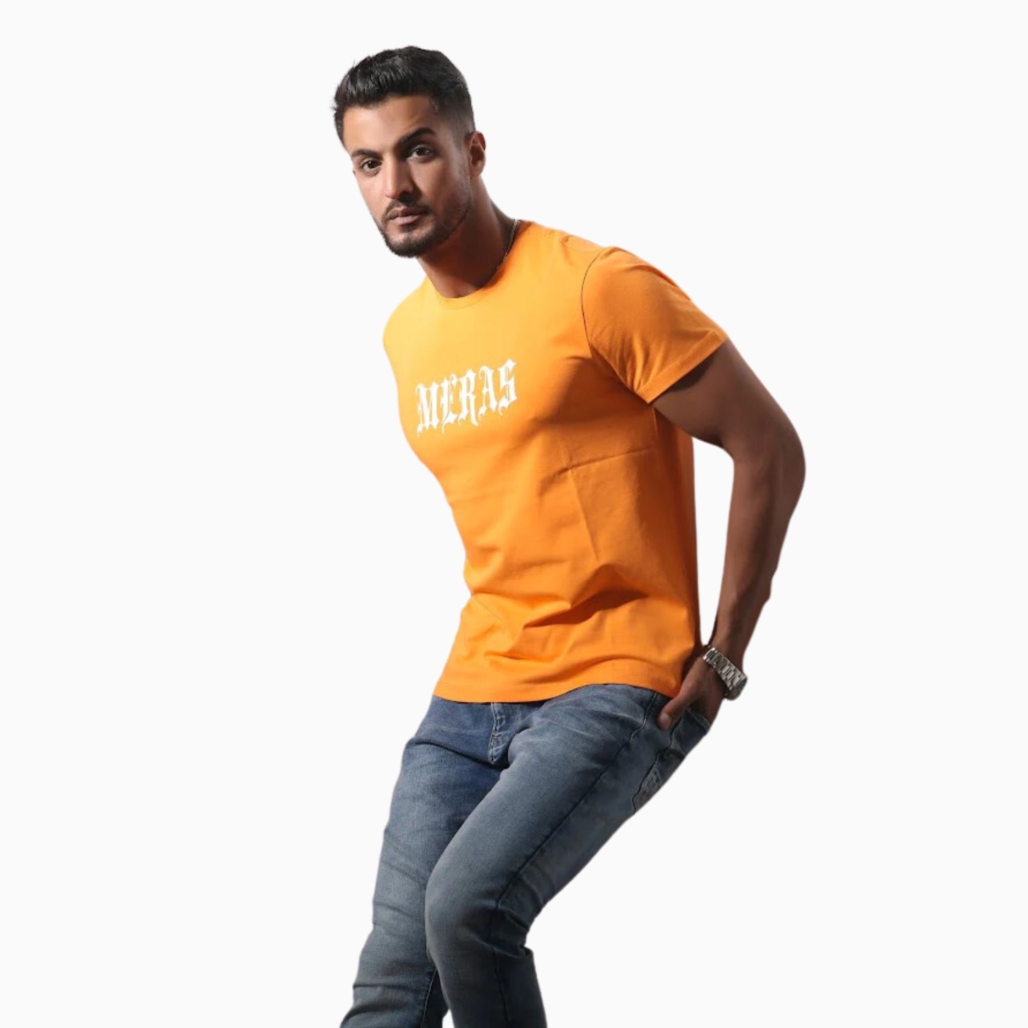 Meras Men's Crew Neck Short Sleeve T Shirt