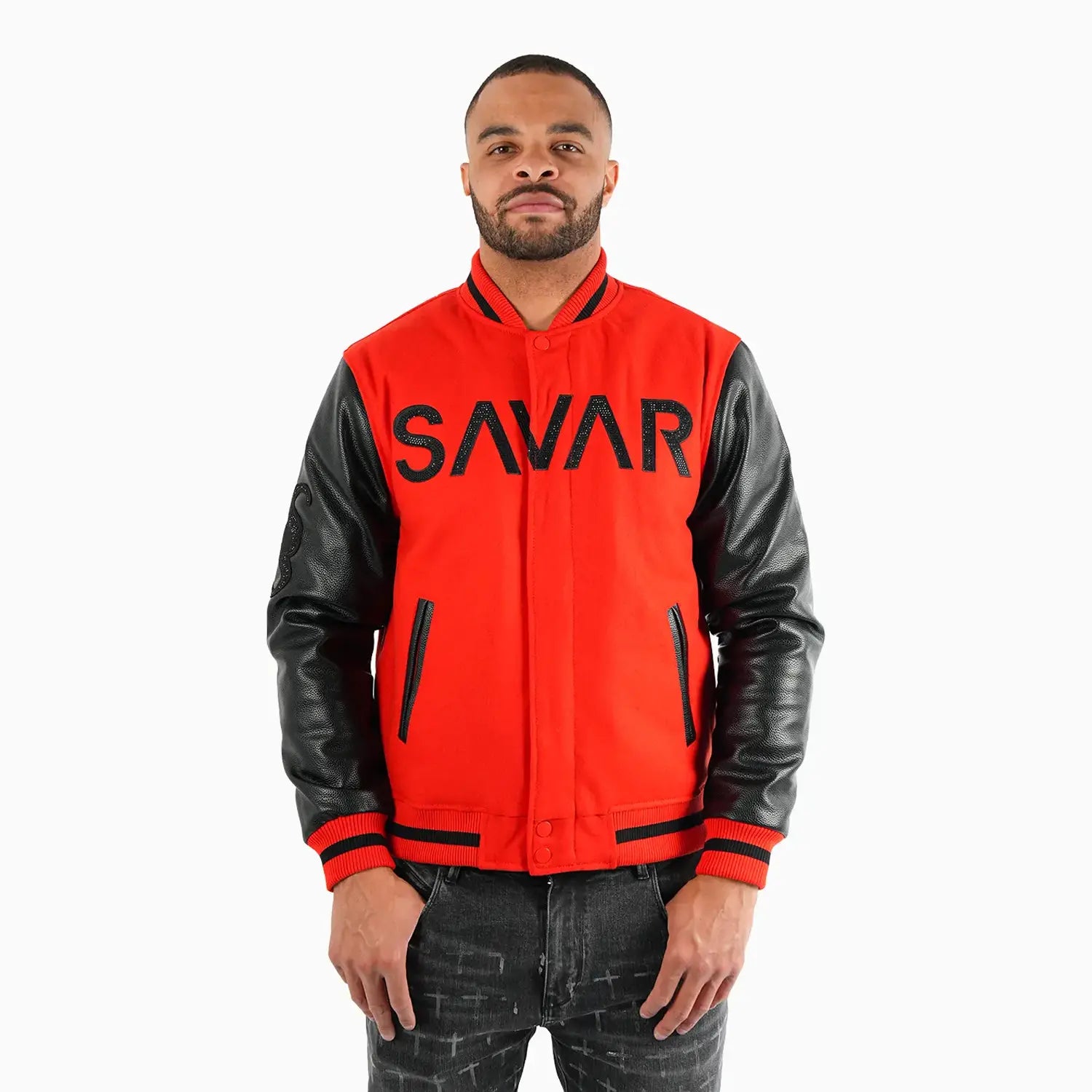 Savar Men's Beast Wool Varsity Jacket