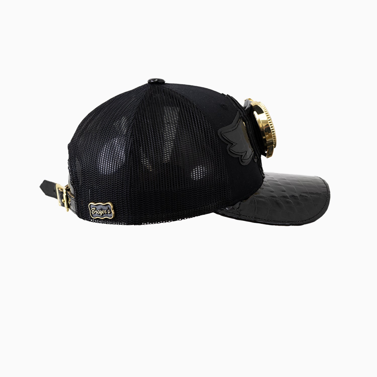 Breyer's Buck 50 Wool Trucker Hat With Leather Visor