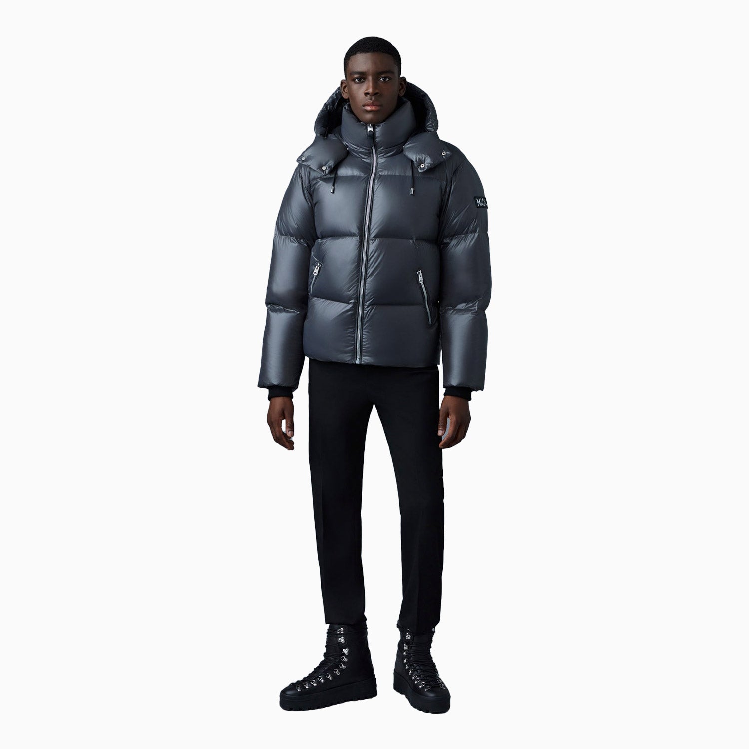 Mackage Men's KENT-Z Lustrous Light Down Jacket With Hood
