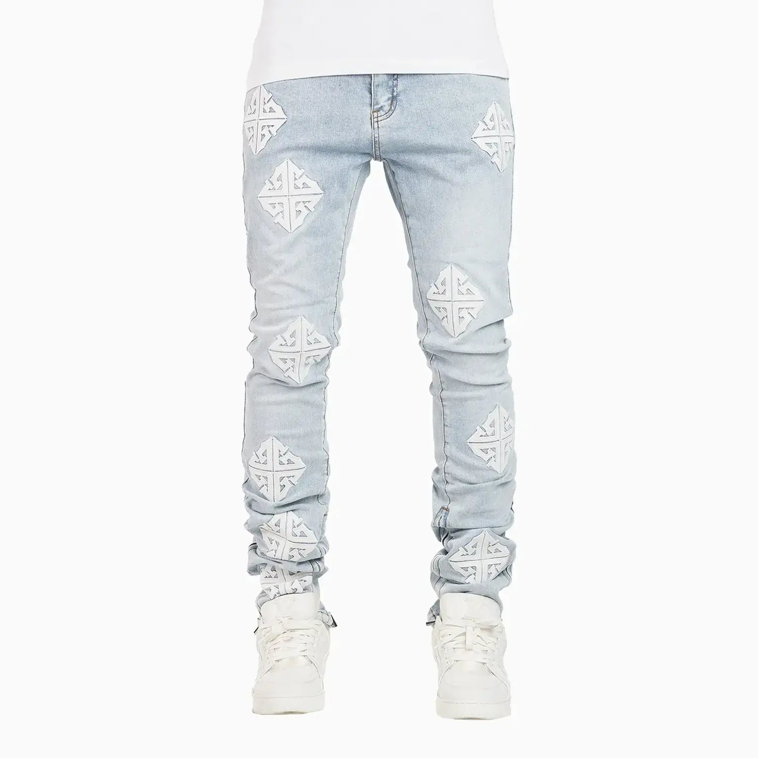 Guapi Men's Aqua Blue Icon Denim V2 Pant