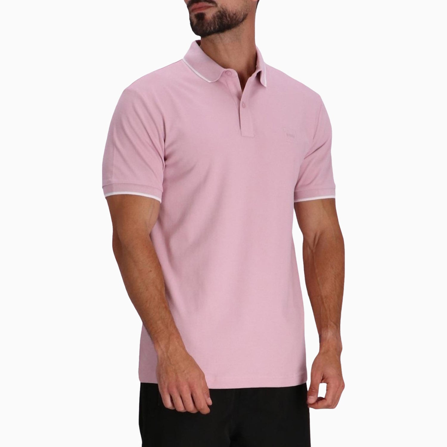 Hugo Boss Men's Slim Fit Polo Shirt in Washed Stretch Cotton Pique