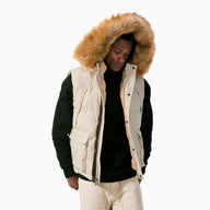 Jordan Craig Men's Yukon Fur Lined Hooded Puffer Vest