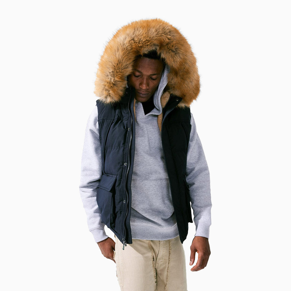 Jordan Craig Men's Yukon Fur Lined Hooded Puffer Vest