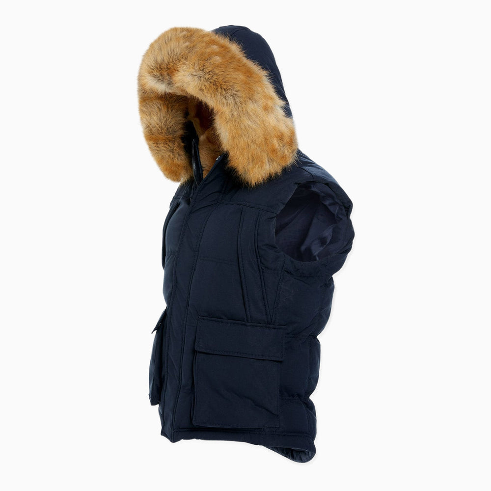 Jordan Craig Men's Yukon Fur Lined Hooded Puffer Vest
