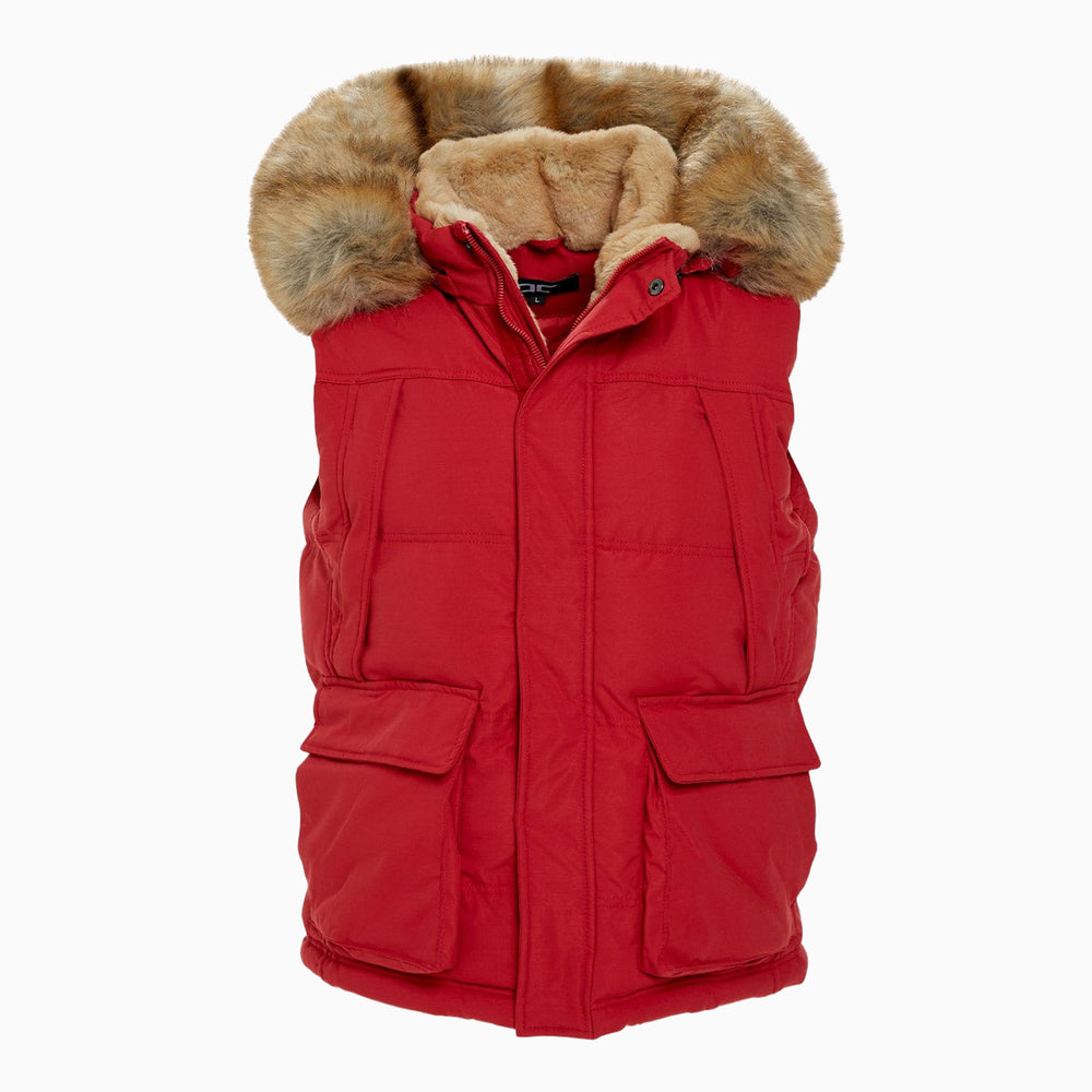 Jordan Craig Men's Yukon Fur Lined Hooded Puffer Vest