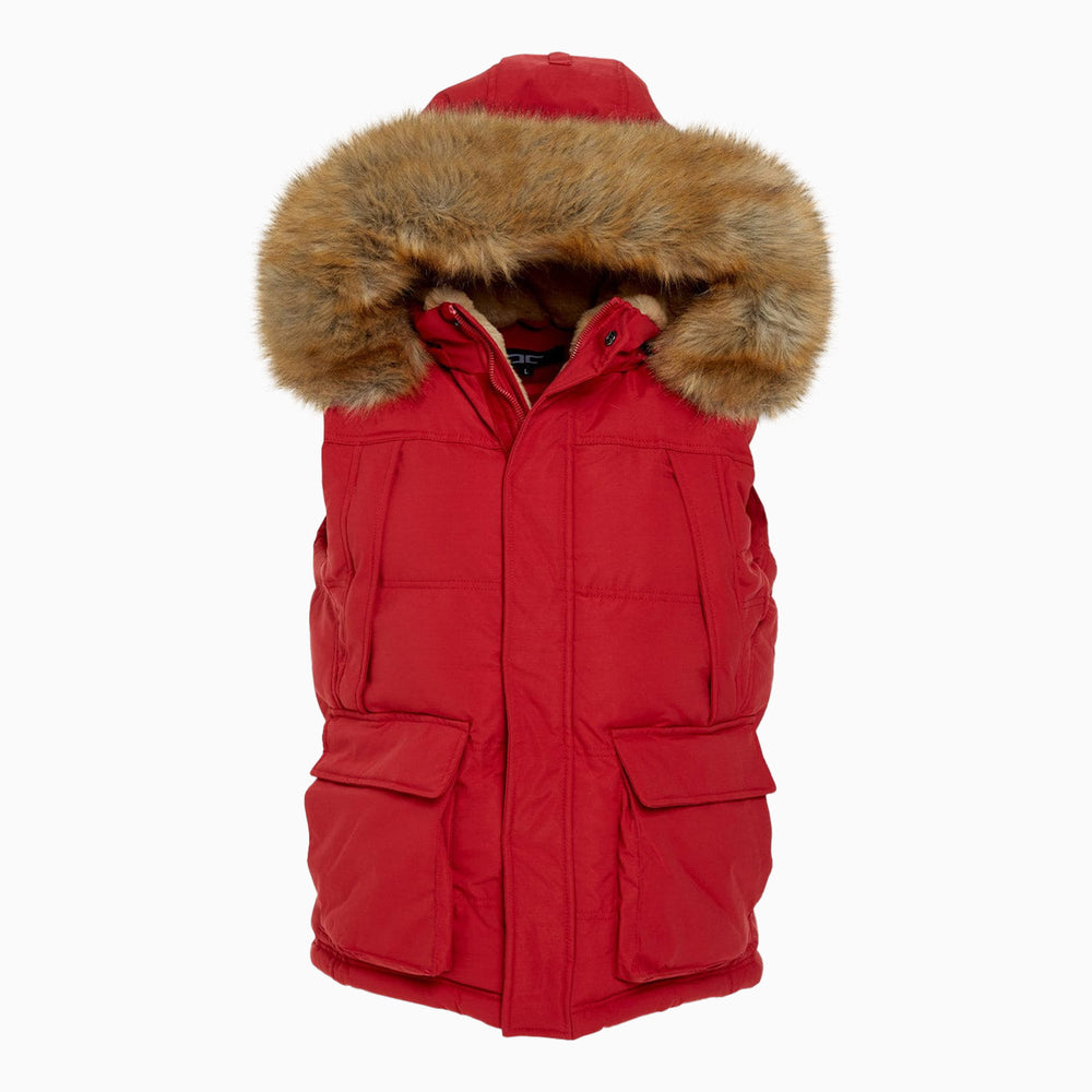 Jordan Craig Men's Yukon Fur Lined Hooded Puffer Vest