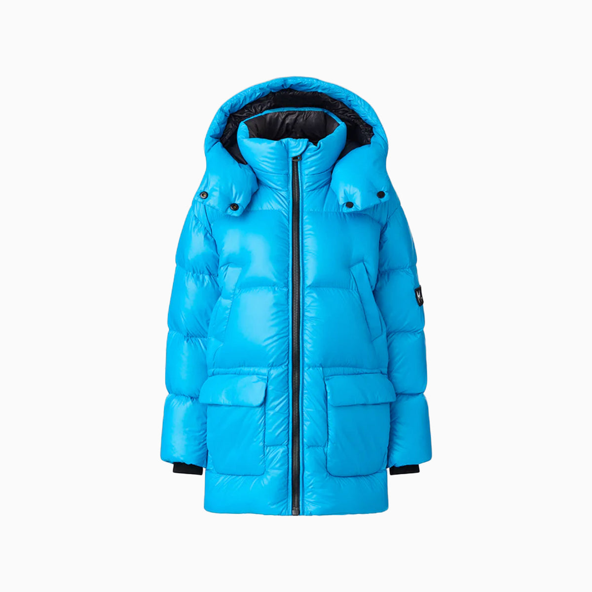 Mackage Kid's KENNIE Lustrous Light Down Parka Jacket With Hood