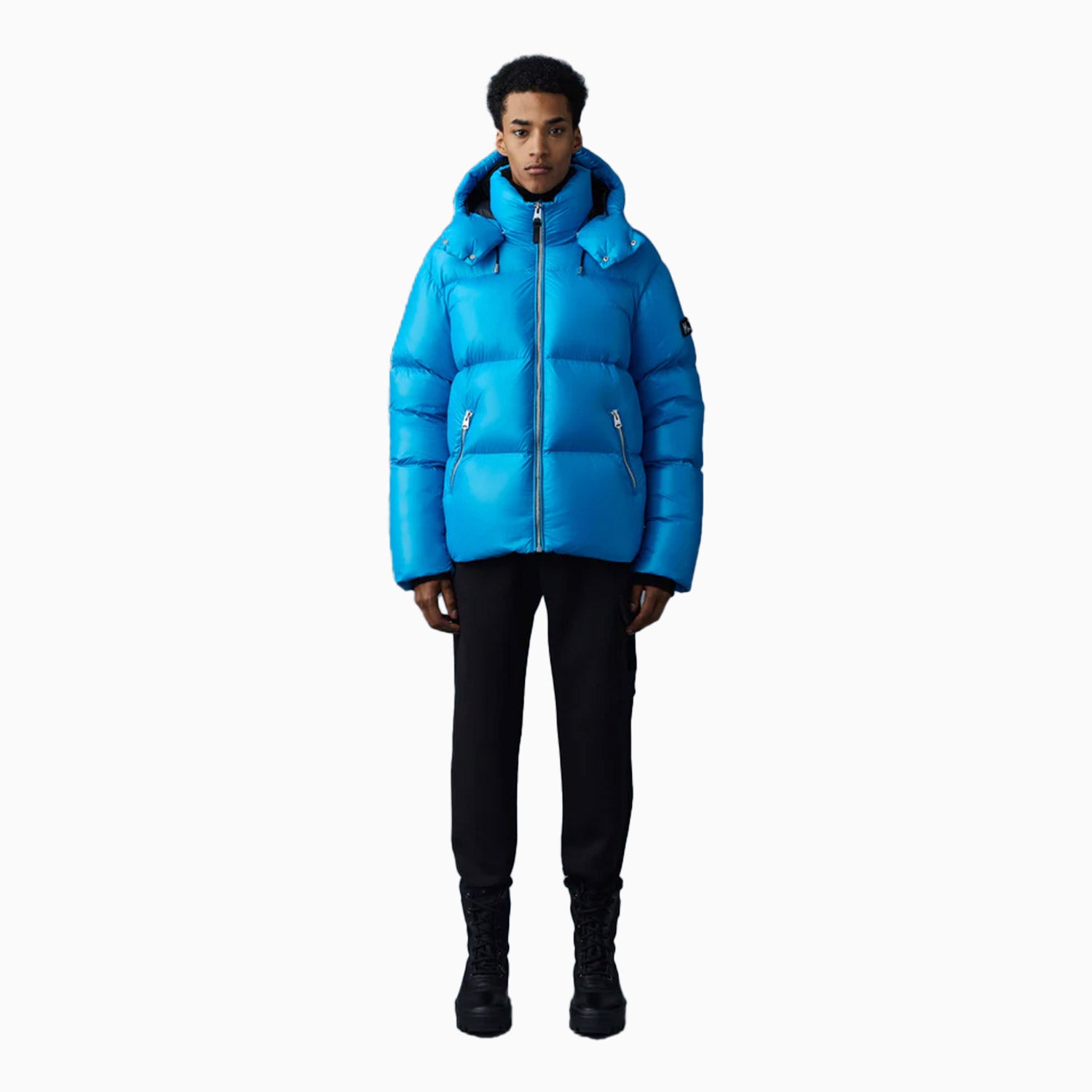Mackage Men's KENT-Z Lustrous Light Down Jacket With Hood