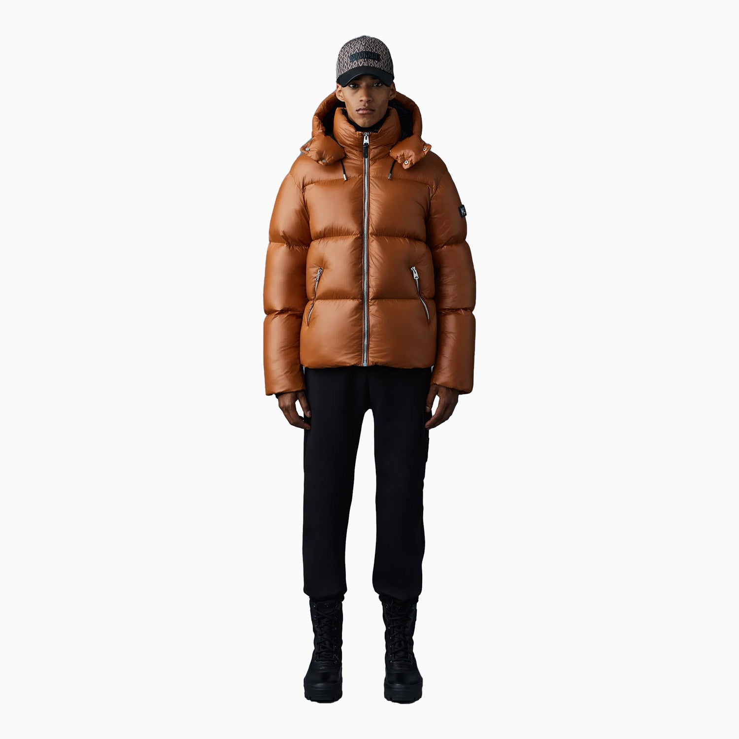 Mackage Men's KENT-Z Lustrous Light Down Jacket With Hood