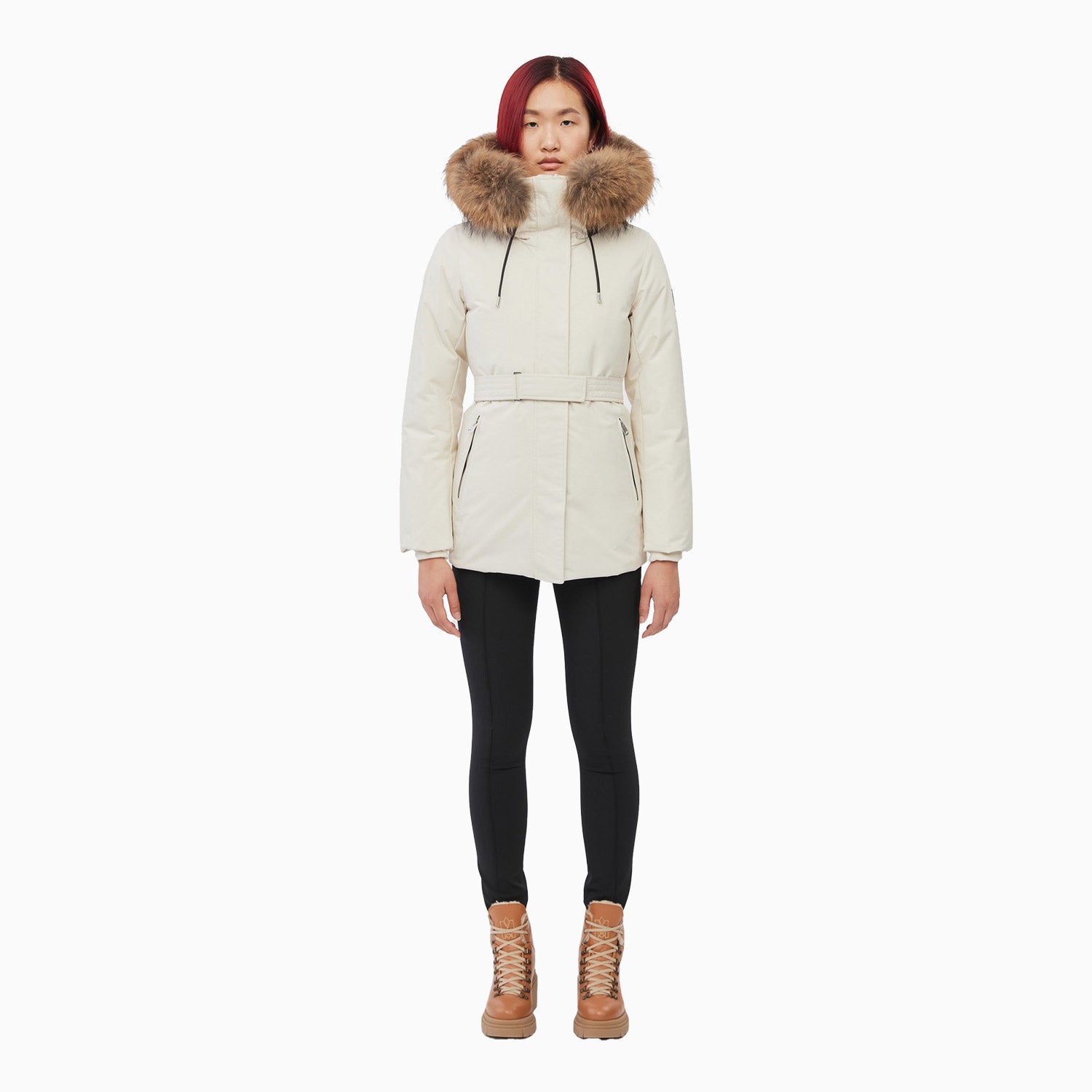 Mackage Women's JENI 2-in-1 Down Parka with Removable Bib And Natural ...