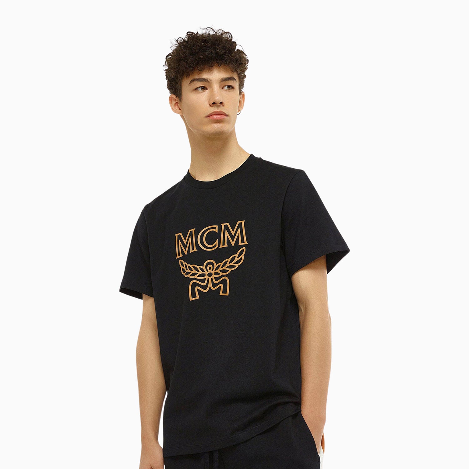 MCM Men’s Classic Logo T-Shirt in Organic Cotton