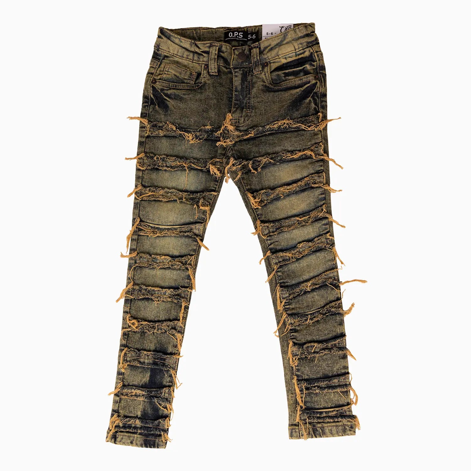 Ops Denim Kid's Distressed Ripped Denim Jeans Pant