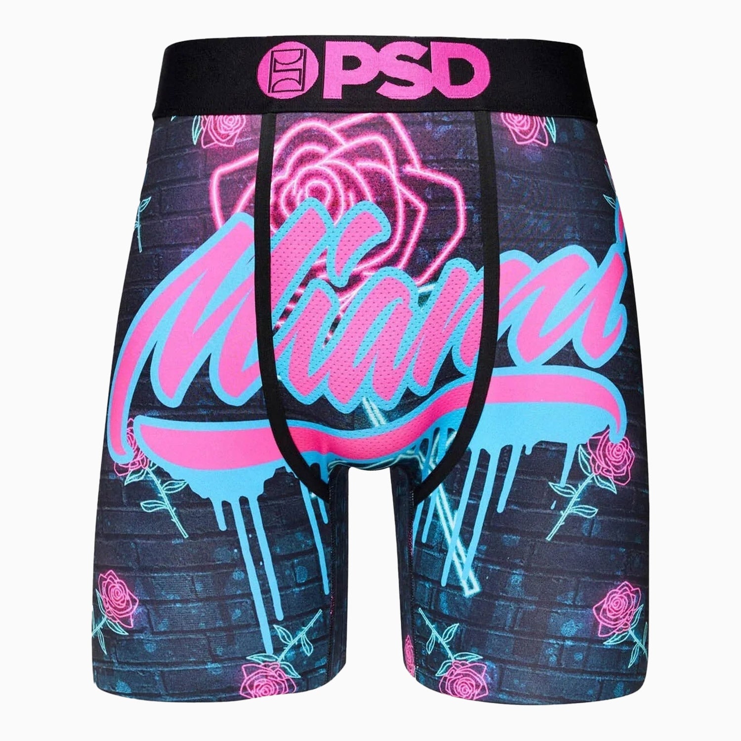 PSD Underwear Men's Miami Roses Boxers Briefs