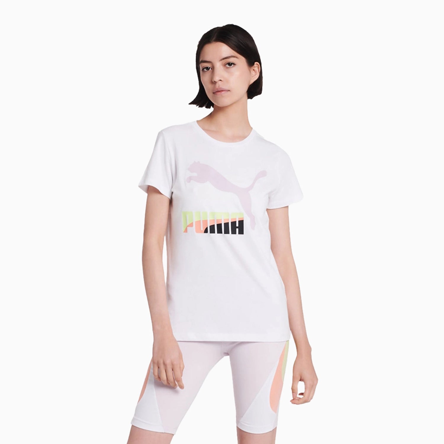 Puma Women's Mismatch Logo T Shirt