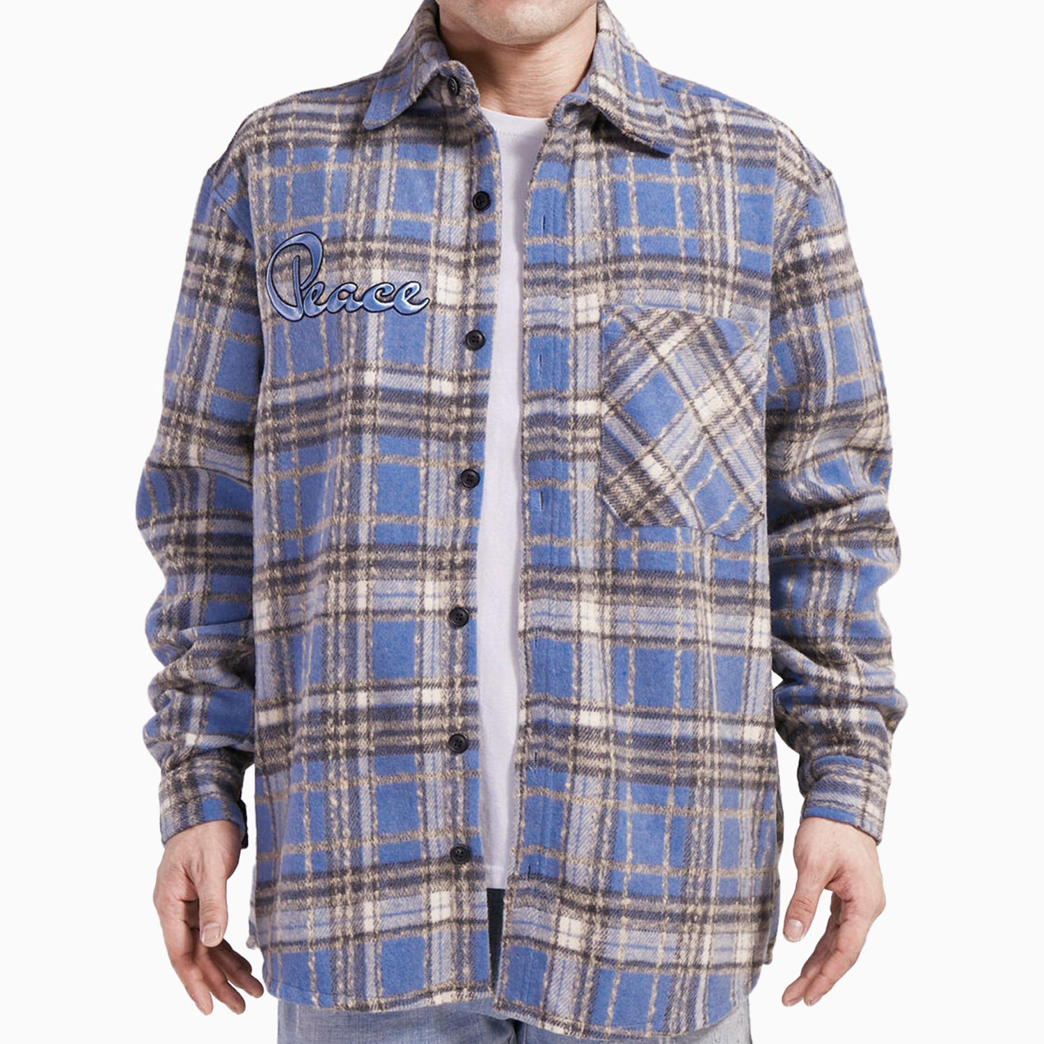 Roku Studio Men's Peace Heavy Flannel Shirt