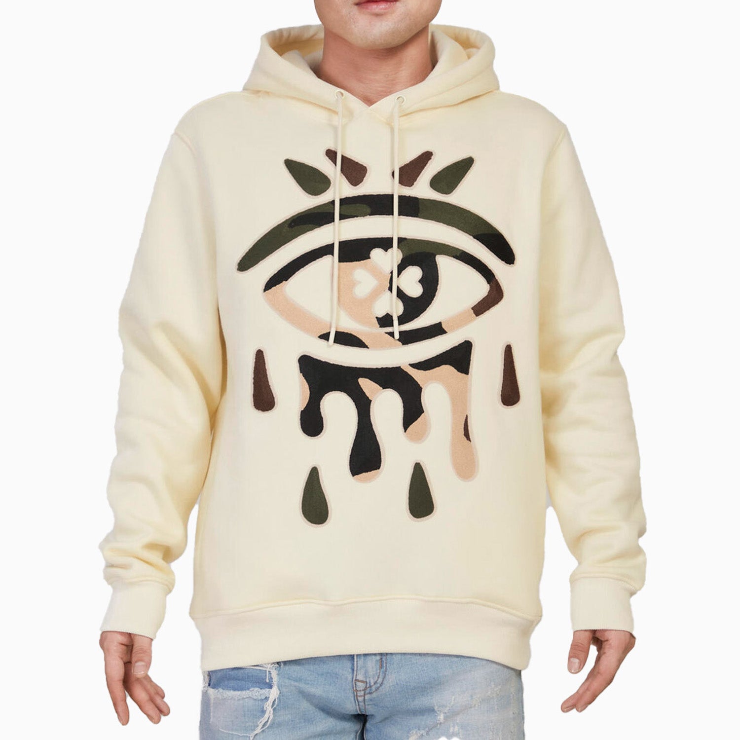 Roku Studio Men's Tears Camo Pull Over Hoodie
