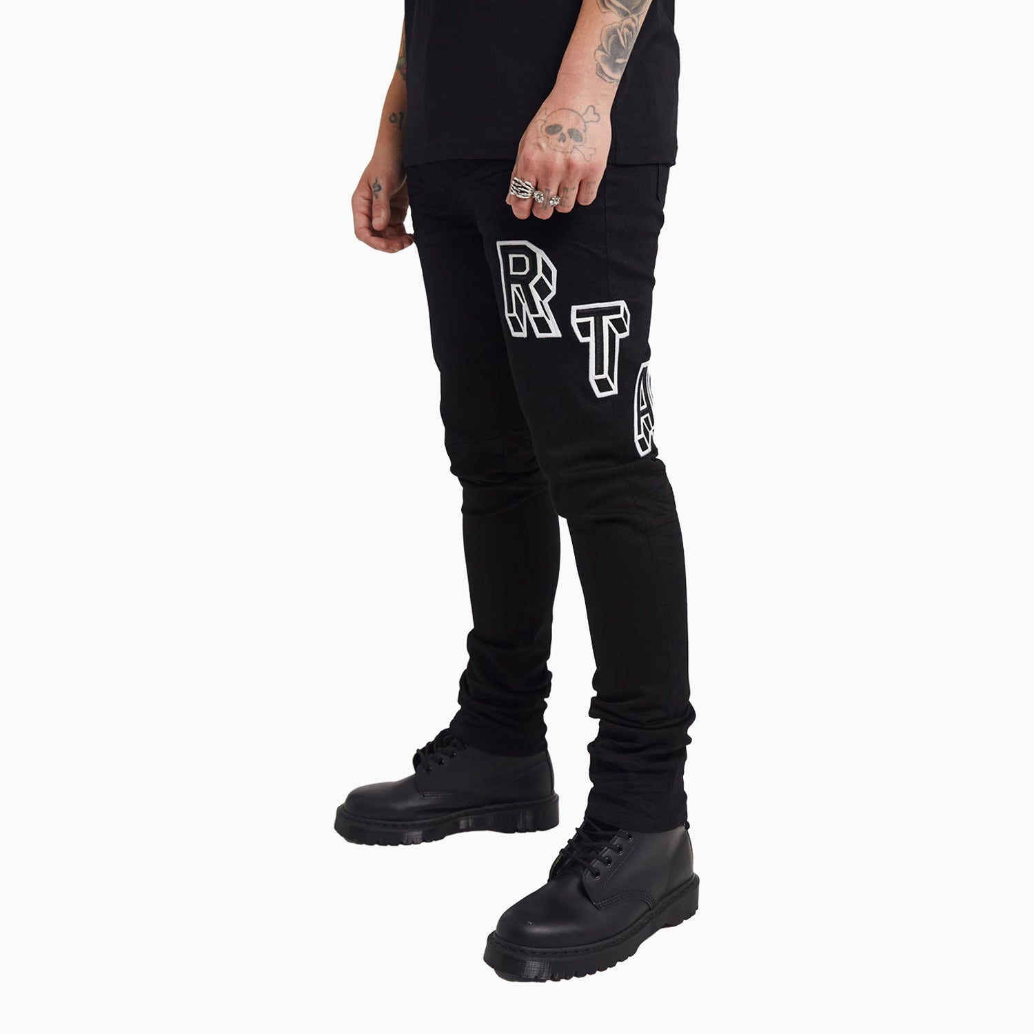 RTA Men's Bryant Jeans 3D Embroidery Patch Pant