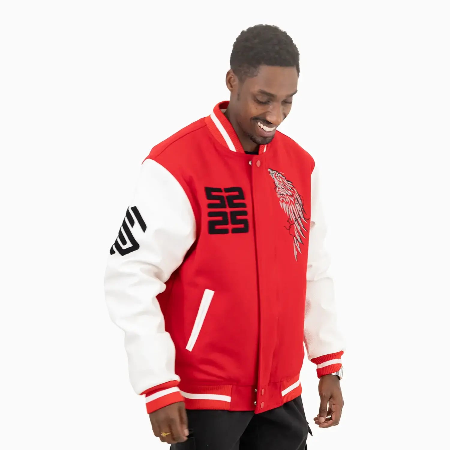 Savar Men's Wings Wool Varsity Jacket