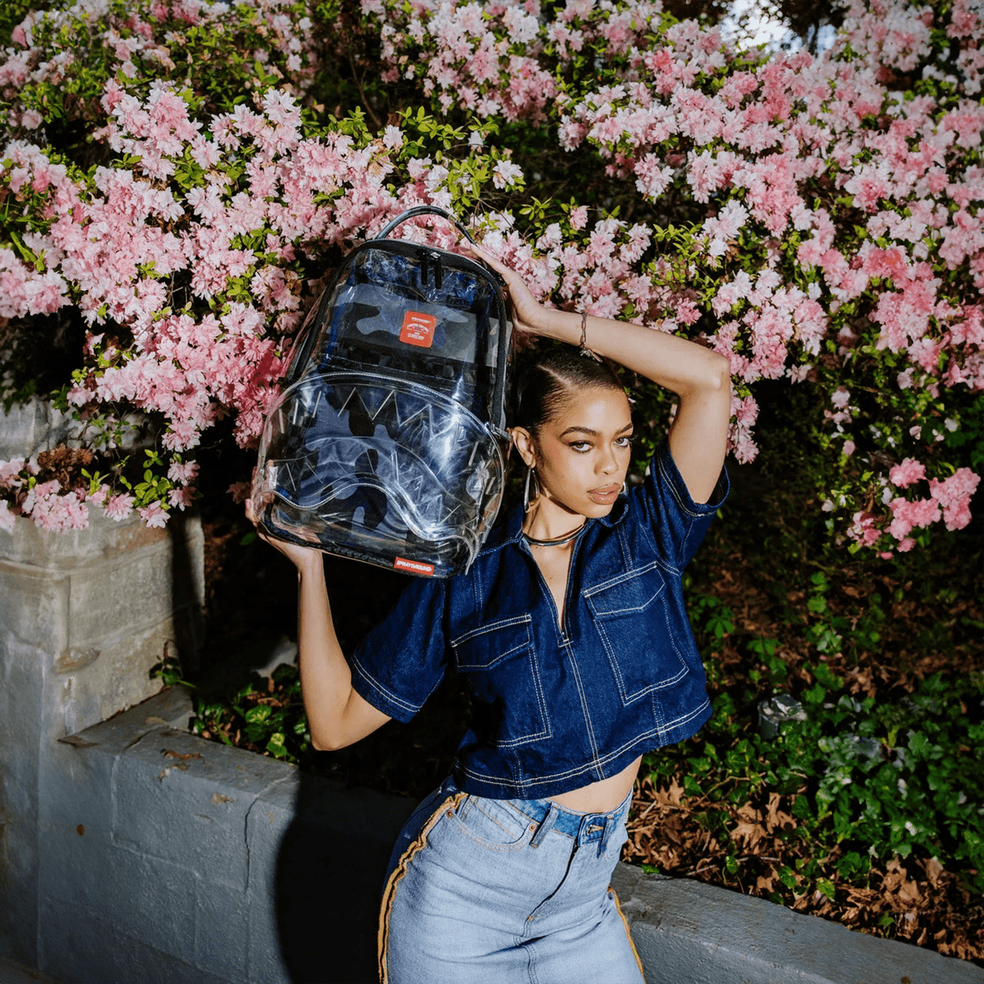Sprayground Clear As Night - Clear DLX Backpack