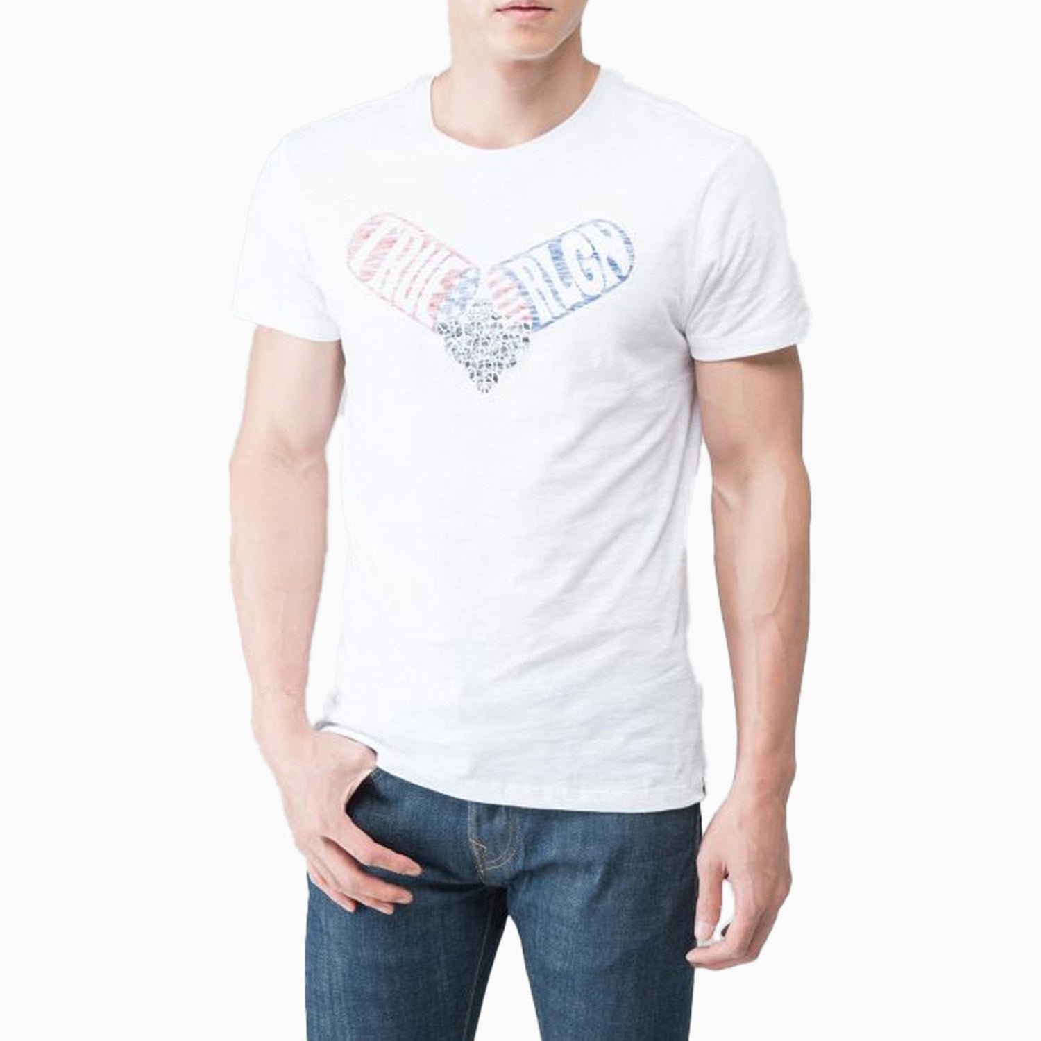 True Religion Men's Peace Feel Crew Neck T Shirt