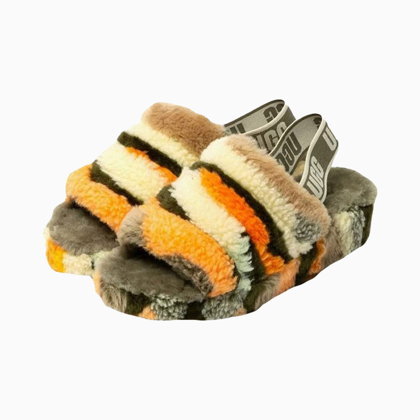 UGG Women's Fluff Yeah Slide Cali Collage